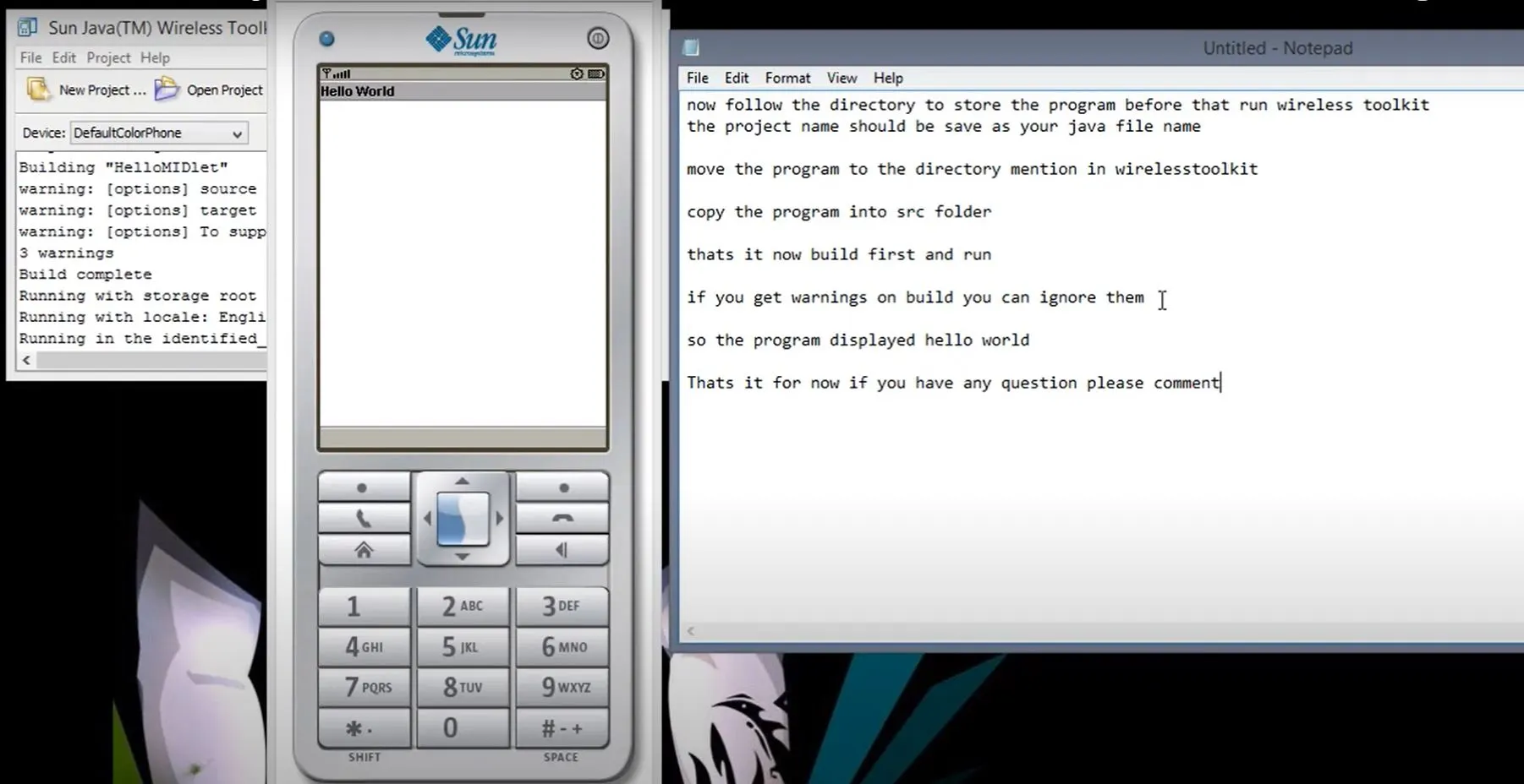 Network Programming with J2ME Wireless Devices - WirelessDevNet